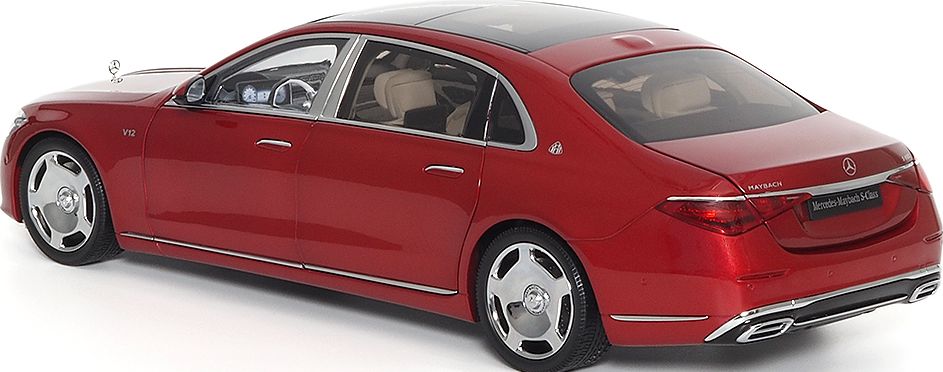 Mercedes Maybach S Class 2021 Patagonia Red - John Ayrey Die Casts