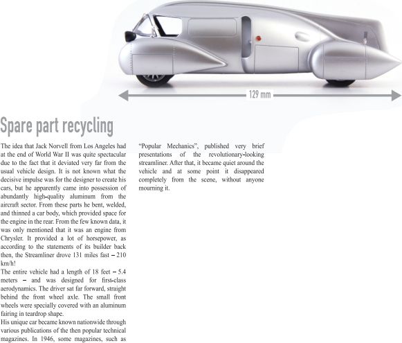 Hoppe and Streur Norvell Streamliner Silver Metallic - John Ayrey Die Casts