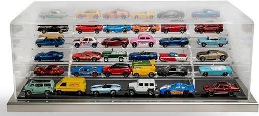 Ladder Display With Metal/Acrylic Base and Case - John Ayrey Die Casts