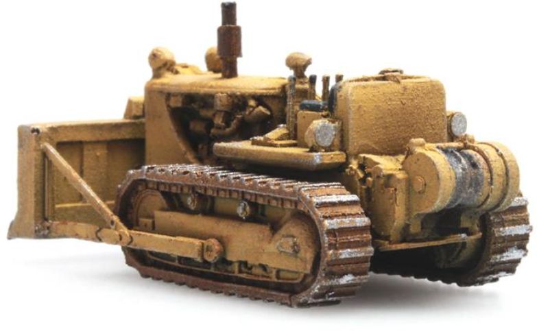 Bulldozer D7 Yellow 1:160 Ready-Made, Painted - John Ayrey Die Casts