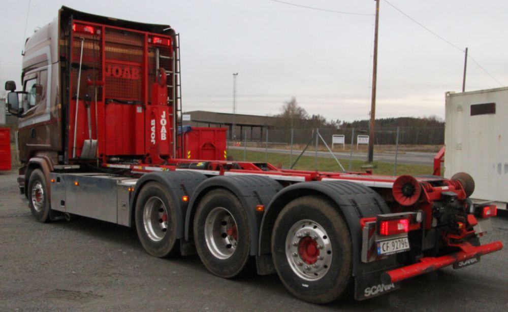 Scania R6 Topline 8x4 Riged Truck w/Hooklift + Container 40M3 'Tonerud ...