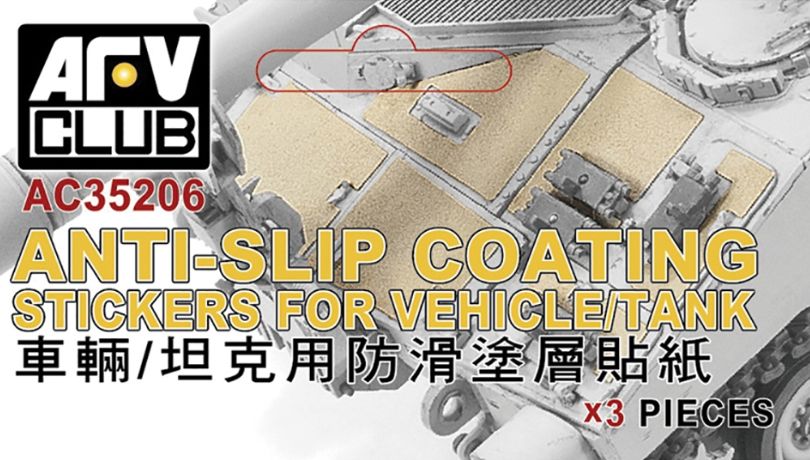 Anti-Slip Coating Stickers for Tanks/ Aircraft/Ships - John Ayrey Die Casts