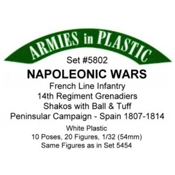 Napoleonic Wars French Line Infantry 14th Line Regiment Grenadiers ...