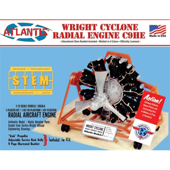 Wright Cyclone 9 Radial Engine STEM - John Ayrey Die Casts