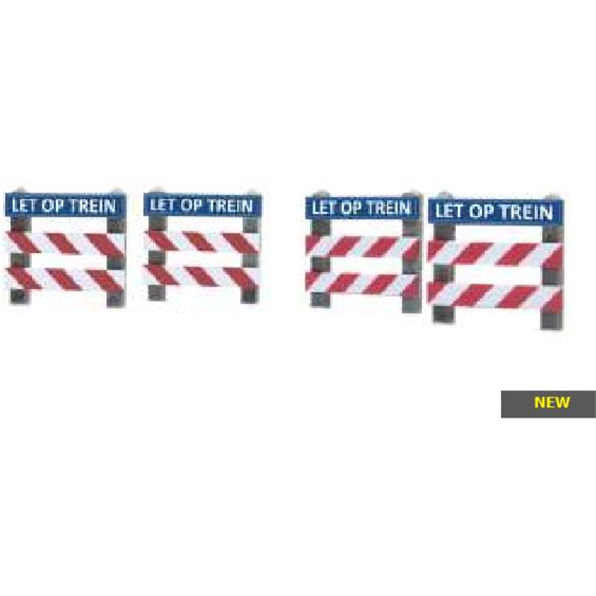 NL Dutch Warning Sign Railroad Crossing Let Op' 1:87 Ready-Made ...