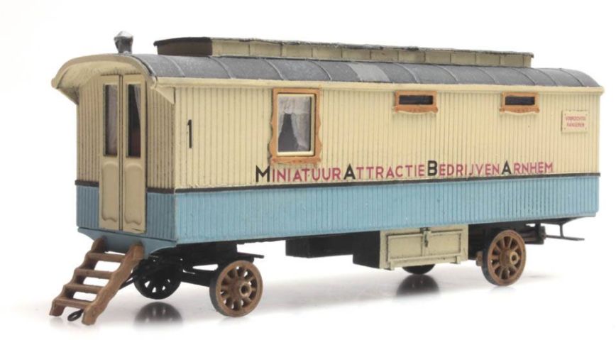 Fairground Living Wagon 1:87 Ready-Made, Painted - John Ayrey Die Casts