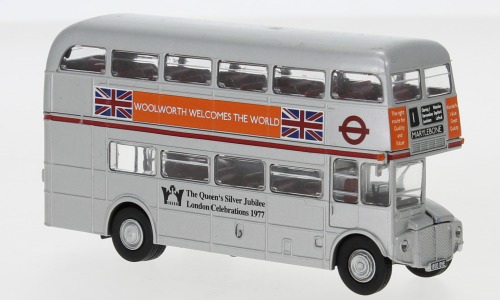 AEC Routemaster, silver Jubilee, 1977 Woolworths (Route 1 Marylebone ...