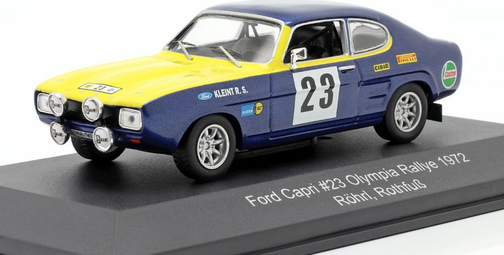 Ford Capri #23 Olympia Rallye 1972 Rohrl Rothfuss - John Ayrey Die Casts