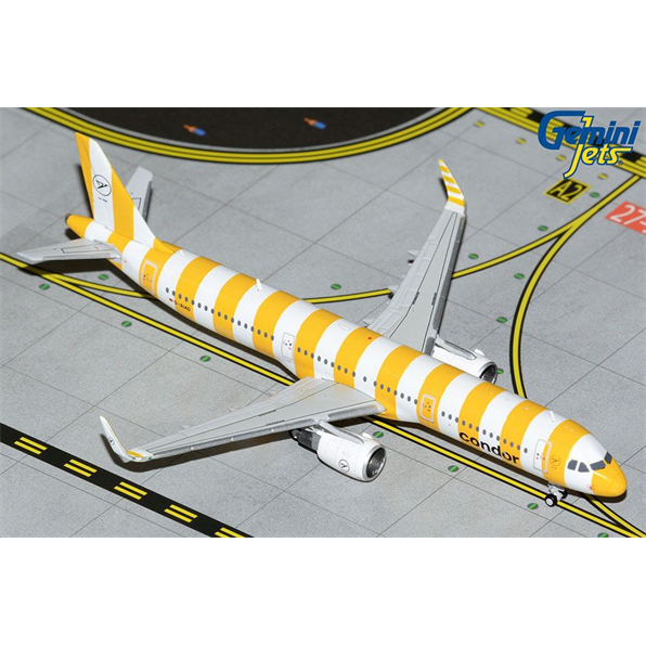 Airbus A321 Condor D-AIAD New Livery Sunshine Yellow Stripes - John ...