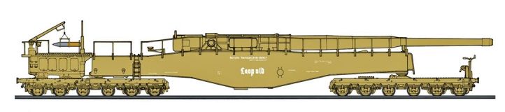 German Railway Gun K5(E) Leopold w/Figures Model Kit - John Ayrey Die Casts