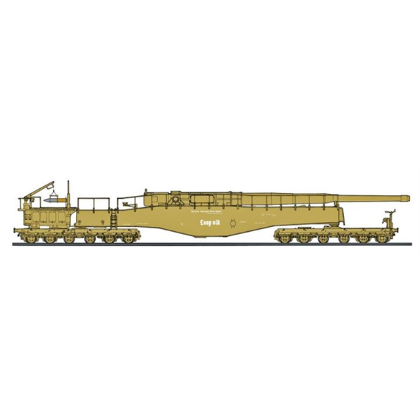 German Railway Gun K5(E) Leopold w/Figures Model Kit - John Ayrey Die Casts
