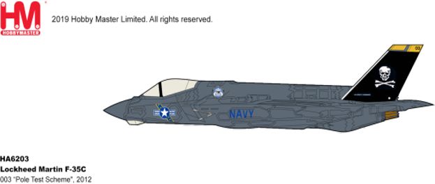 Lockheed Martin F-35C 003 'Pole Test Scheme' 2012 - John Ayrey Die Casts