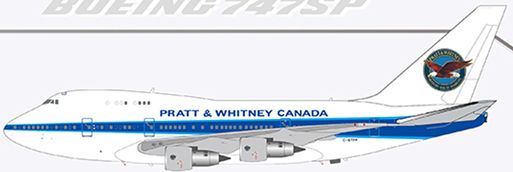 Boeing 747SP Pratt and Whitney Canada 'Flap Down' C-GTFF w/Stand - John ...