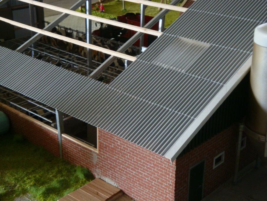 Corrugated Plates "Fibre Cement" Opal, 6x - John Ayrey Die Casts