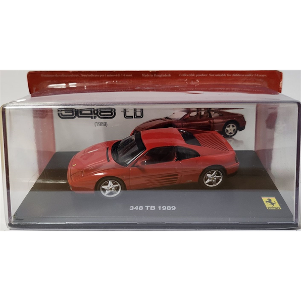 Ferrari 348 TB 1989 - Red Ferrari Collection - cases - John Ayrey Die Casts