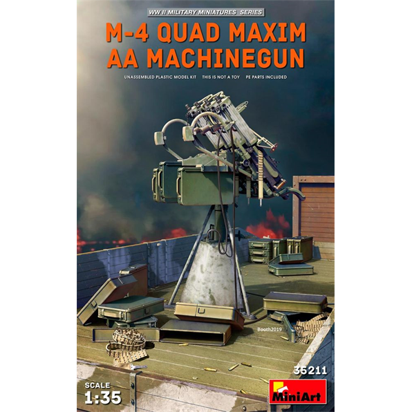 M-4 Quad Maxim AA Machine Gun - John Ayrey Die Casts