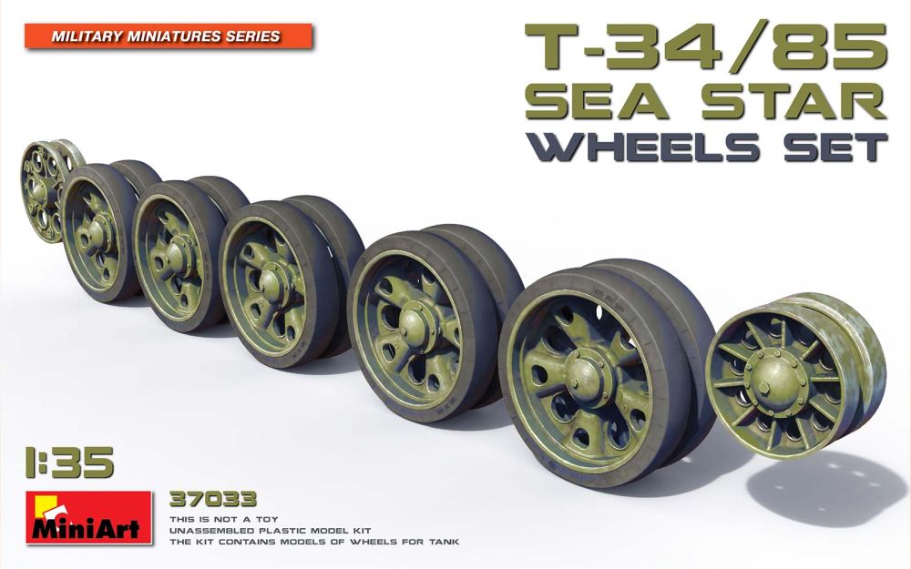 T34/85 "Sea Star" Wheels Set - John Ayrey Die Casts
