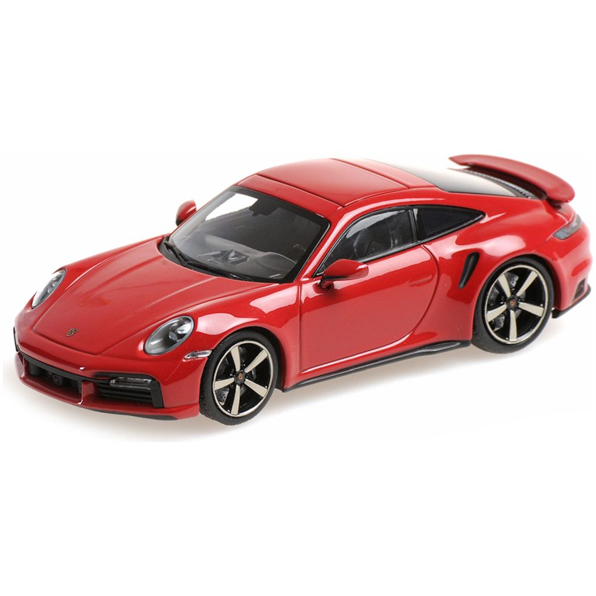Porsche 911 (992) Turbo S - 2020 - Red - John Ayrey Die Casts
