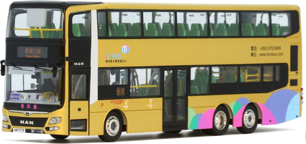 HZM Bus Man A95 12m VH7175 Hong Kong - John Ayrey Die Casts