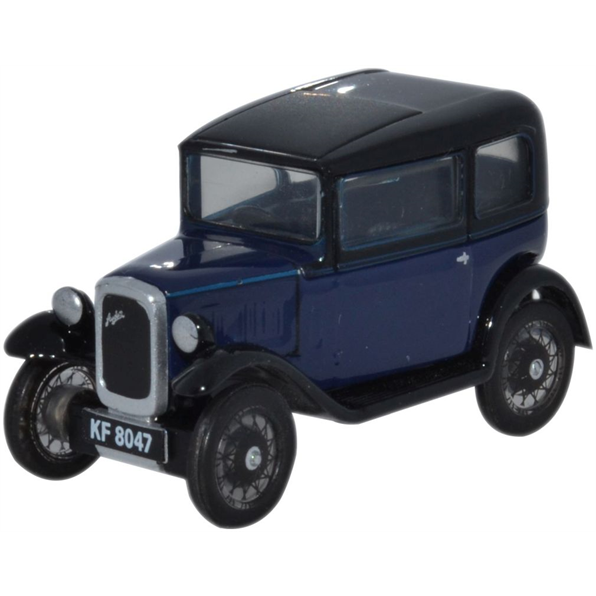 Austin Seven RN Saloon - Lt Royal Blue - John Ayrey Die Casts