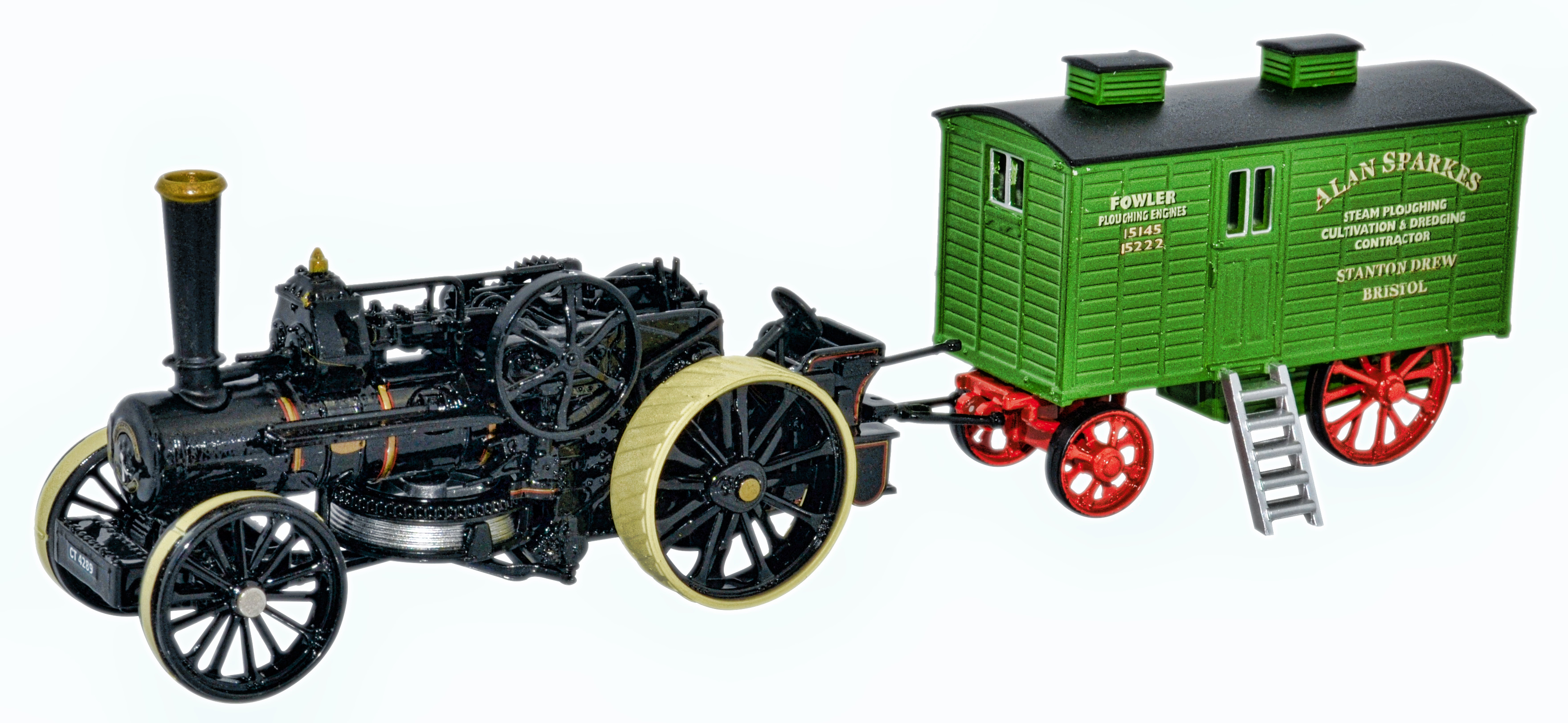 Fowler BB1 Ploughing Engine and Living Wagon - John Ayrey Die Casts
