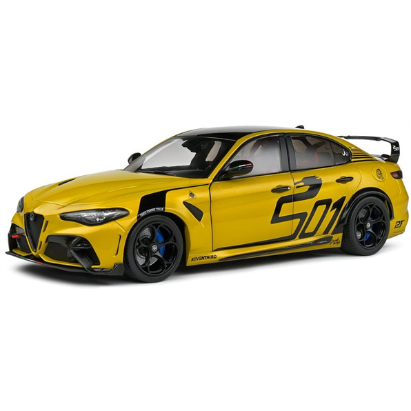 Alfa Romeo Giulia Gta Nagemaakt Yellow 202 - John Ayrey Die Casts