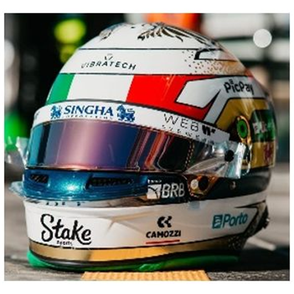 Stake F1 Team Kick Sauber Gabriel Bortoleto Helmet Italian GP 2025 ...