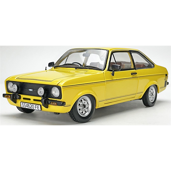 Ford Escort MKII Sport Signal Yellow 1975 (RHD) - John Ayrey Die Casts