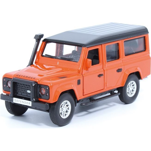 Land Rover Defender 110 - Tangiers Orange Pull Back - John Ayrey Die Casts