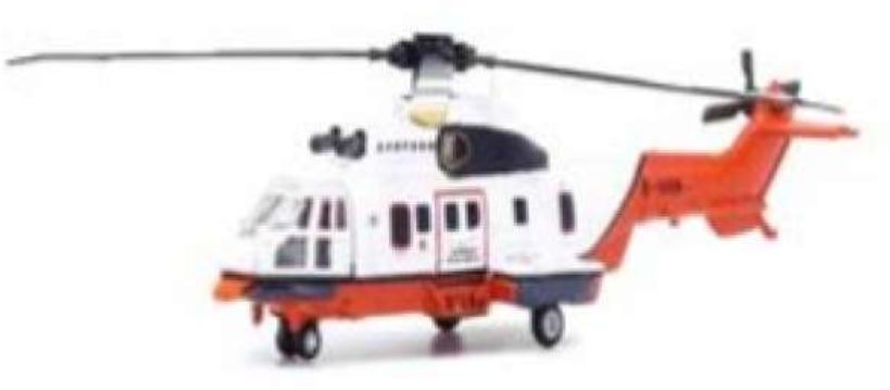 HKGFS Super Puma Helicopters Orange/White - John Ayrey Die Casts
