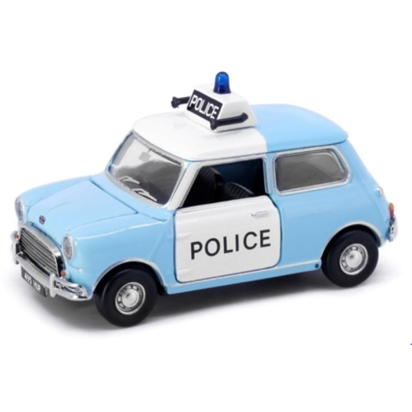 Austin Mini UK Police Car (Blue) - John Ayrey Die Casts