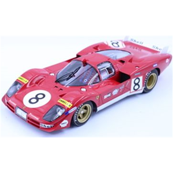 Ferrari 512S #8 A.Merzario/C.Regazzoni 24HRS Le Mans 1970 w/Open Engine ...