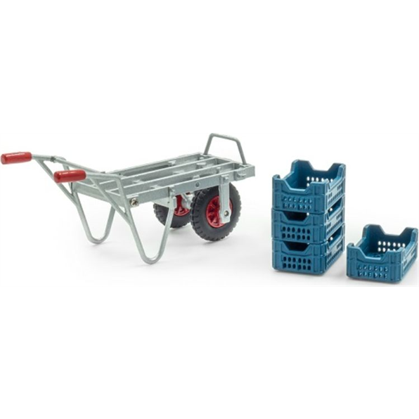 Wheelbarrow w/4 Asparagus Crates - John Ayrey Die Casts