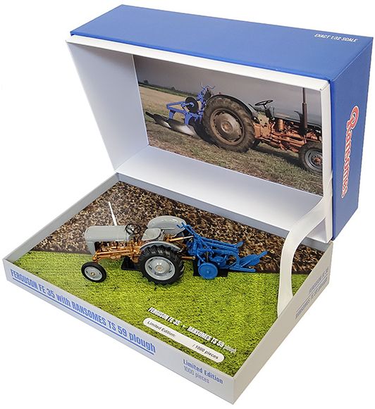 Ferguson FE35 and Ransomes TS59 Plough Set Limited Edition 1000pcs ...