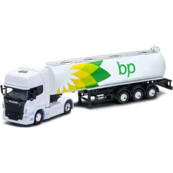 Scania V8 R730 Oil Tanker 'BP' White/Green - John Ayrey Die Casts