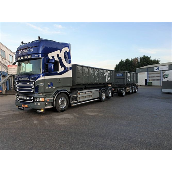 Scania R6 Topline Hooklift System Rigid Drawbar + Container 20M3 'TC ...