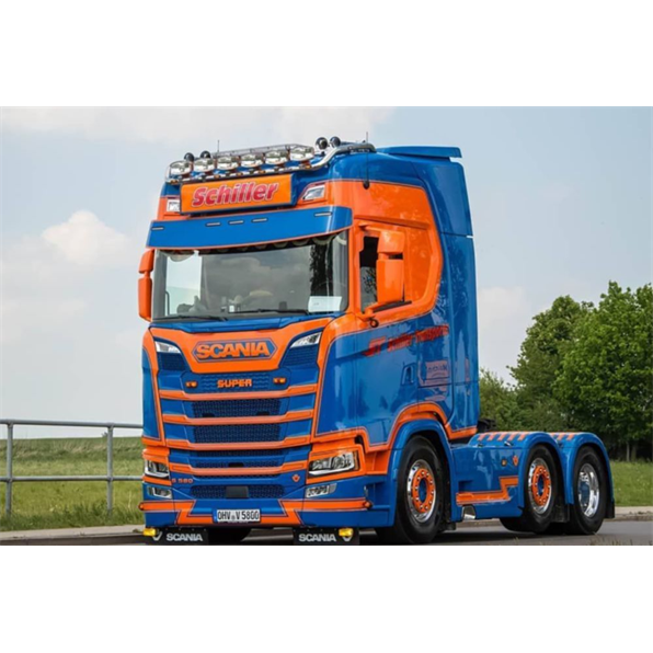 Scania S Highline CS20H 6X2 Twinsteer 'Schiller' - John Ayrey Die Casts