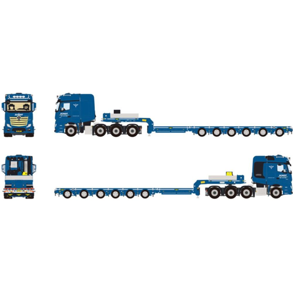 Mercedes Benz Arocs MP4 SLT Big Space 8x4 Semi Lowloader 'Schot' - John ...