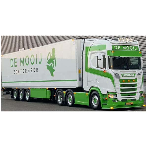 Scania S Highline CS20H 6x2 Twin Steer Reefer Trailer 3 Axle De Mooij ...